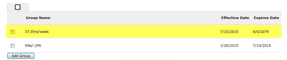 Employees Overtime Group - Adding an Overtime Group